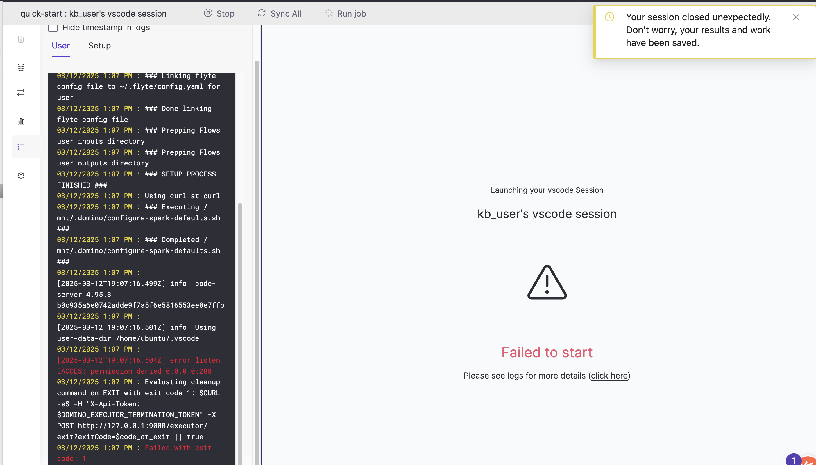 VSCode workspace fails to start if PORT environment variable set by user.