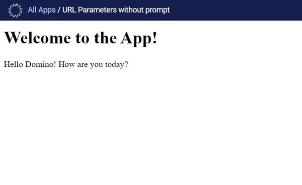 App URLs and URL parameters